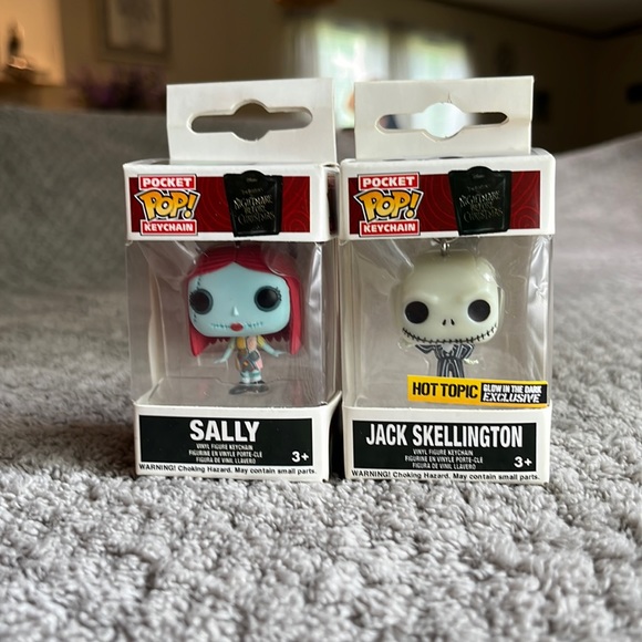 Funko | Accessories | Nibnbc Jack And Sally Keychains | Poshmark